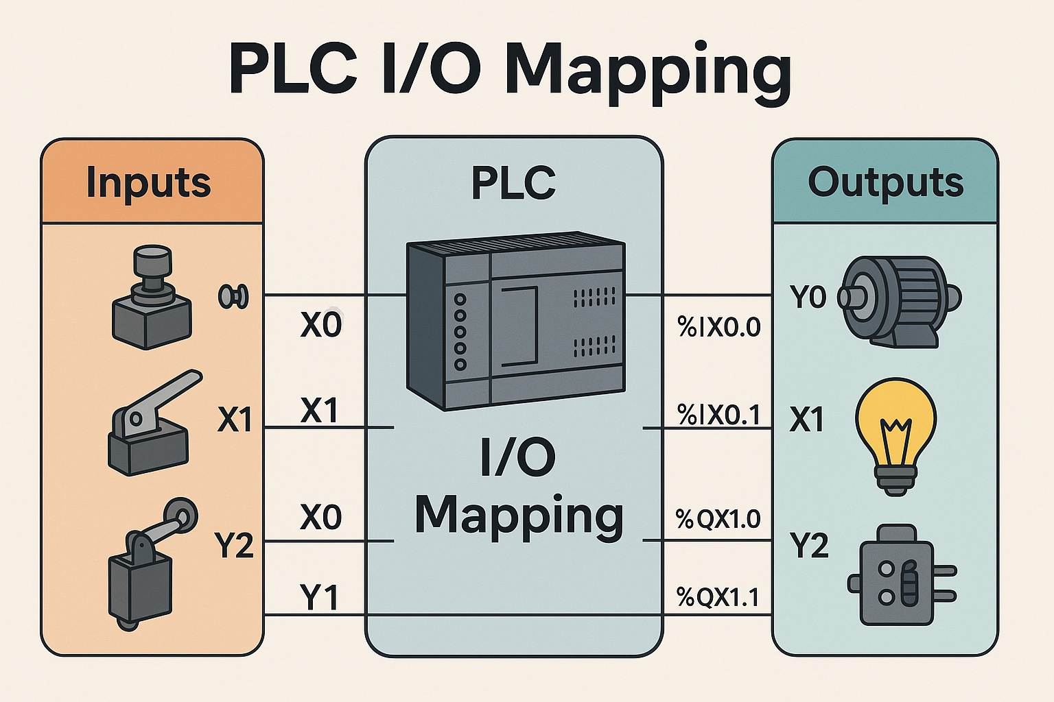 PLC 的I/O映射技术 – 梦南圆